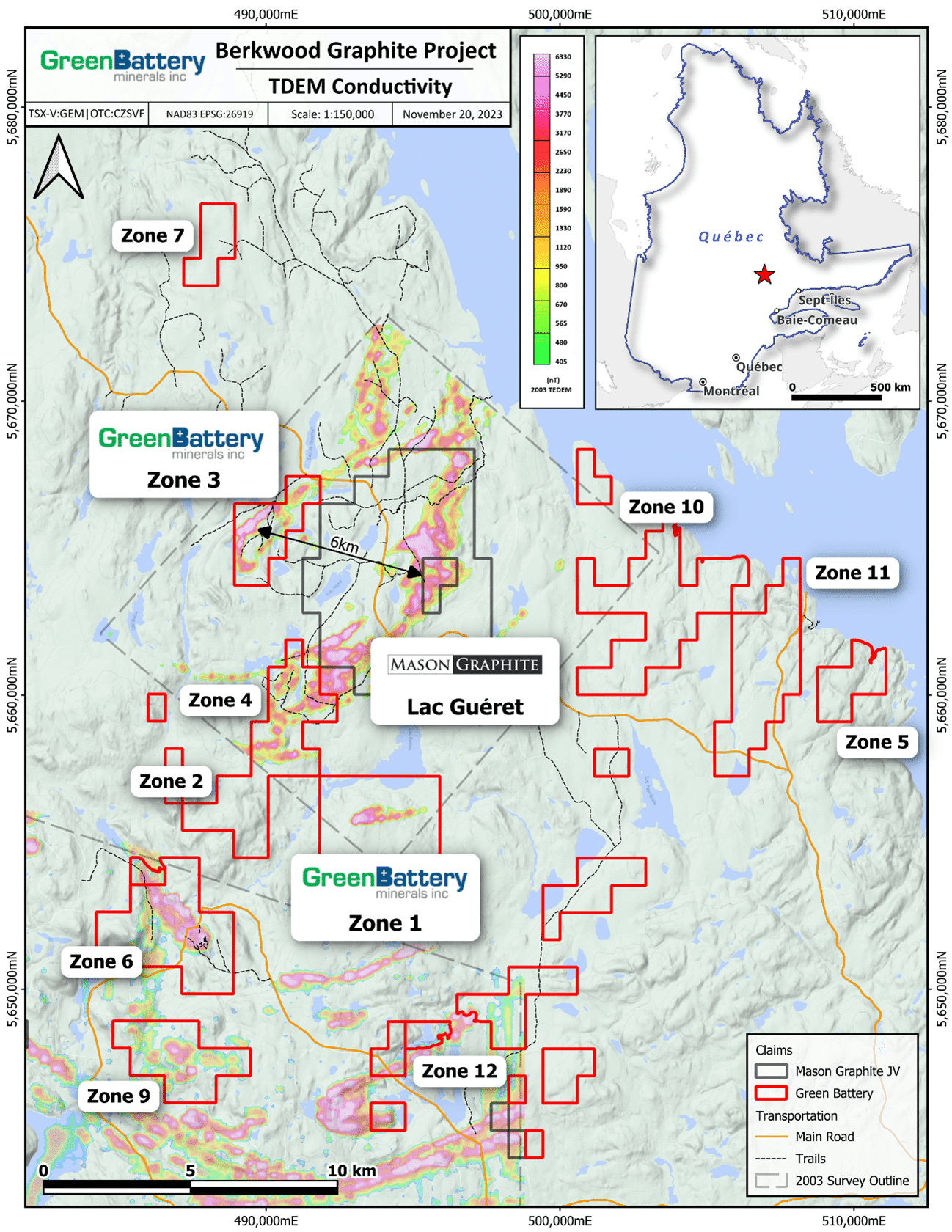 Green Battery Minerals Defines Zone-3 targets at its Flagship Berkwood ...
